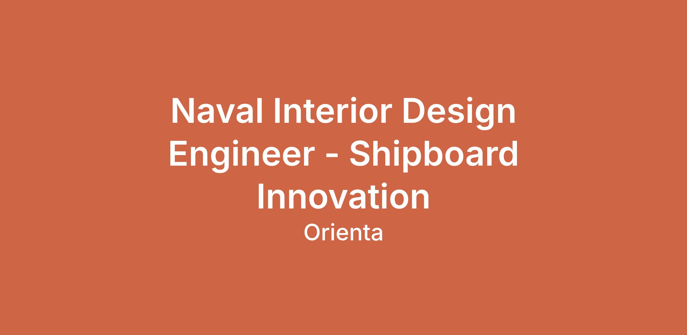 Naval Interior Design Engineer - Shipboard Innovation | My Cruise Jobs
